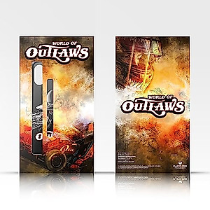 Head Case Designs Officially Licensed World of Outlaws Distressed Sprint Car Logo Western Graphics Leather Book Wallet Case Cover Compatible with Samsung Galaxy A04 (2022)