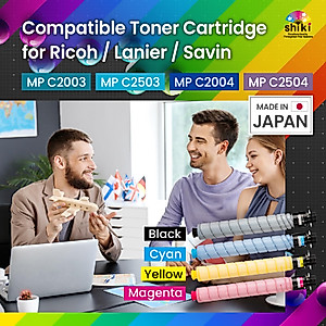 SHIKI compatible Toner Cartridge for Ricoh/Lanier/Savin MP C2003/C2503/C2004/C2504 Cyan (841921) 9,500 pages (Cyan)