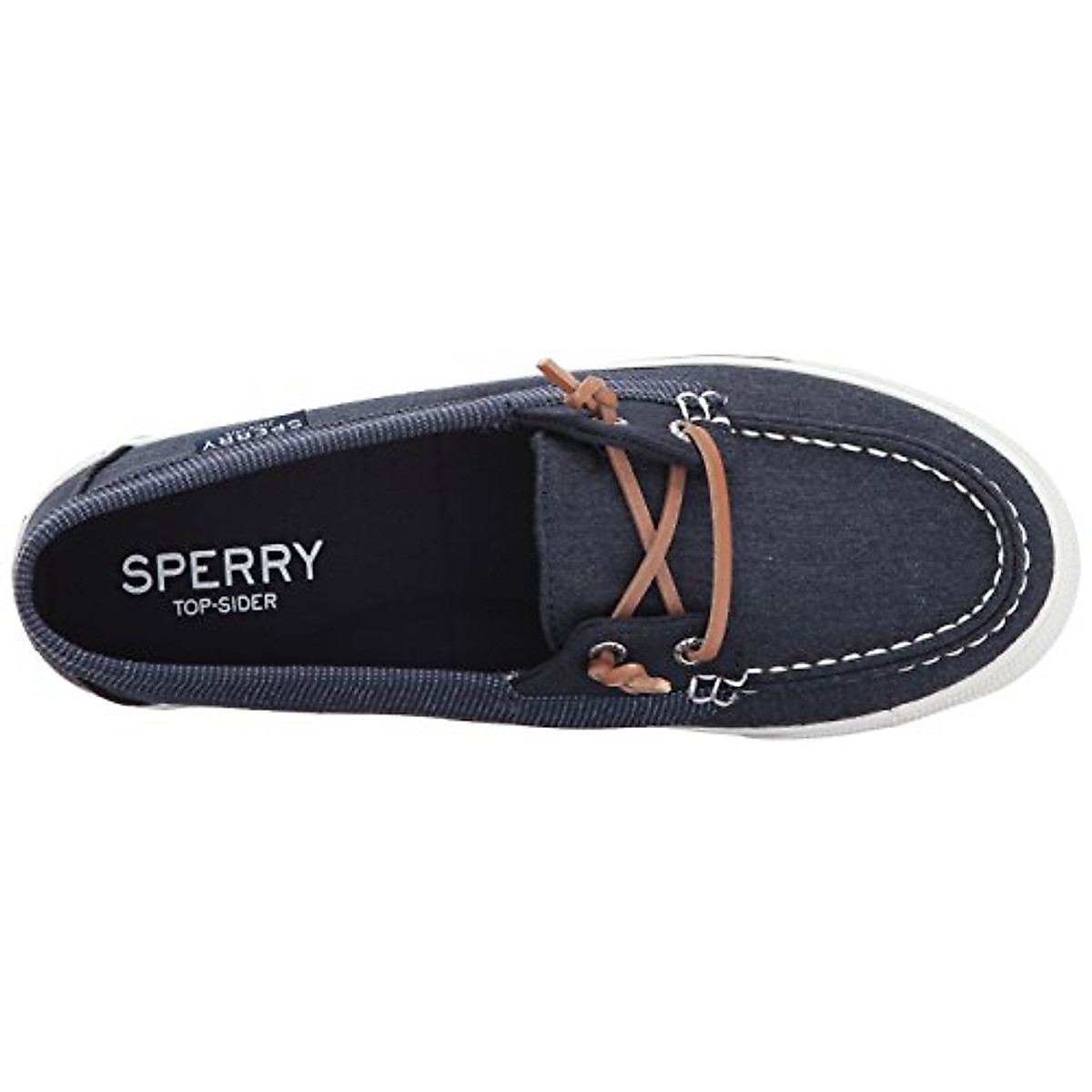 Sperry Womens Lounge Away Sneaker, Navy, 7.5