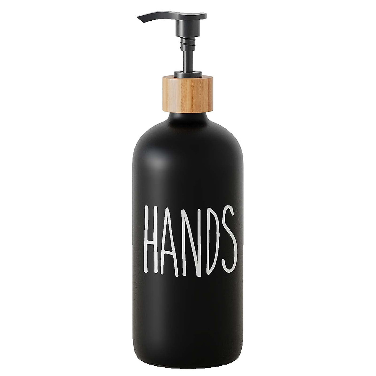 Soap Dispenser,Dish Soap Dispenser for Kitchen Sink.Glass Hand Soap Dispenser, Modern Farmhouse Decor Dish Soap Dispenser for Bathroom,Kitchen Sink Decor