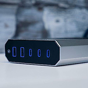 SAMSUNG QN75Q70AA 75" Class UHD High Dynamic Range QLED 4K Smart TV with an Austere V-Series 8-Outlet Power w/Omniport USB (2021)(Used)