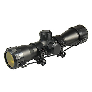 TACFUN Tactical 4X32 Compact .223 .308 Scope /w Rings Rangefinder Reticle