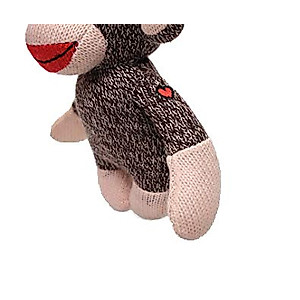Plushland Original Curioso Brown Sock Monkey, Hand Knitted, Stuffed Animal Toy Gift-for Kids, Babies, Teens, Girls and Boys Baby Doll Present Puppet 6 Inches
