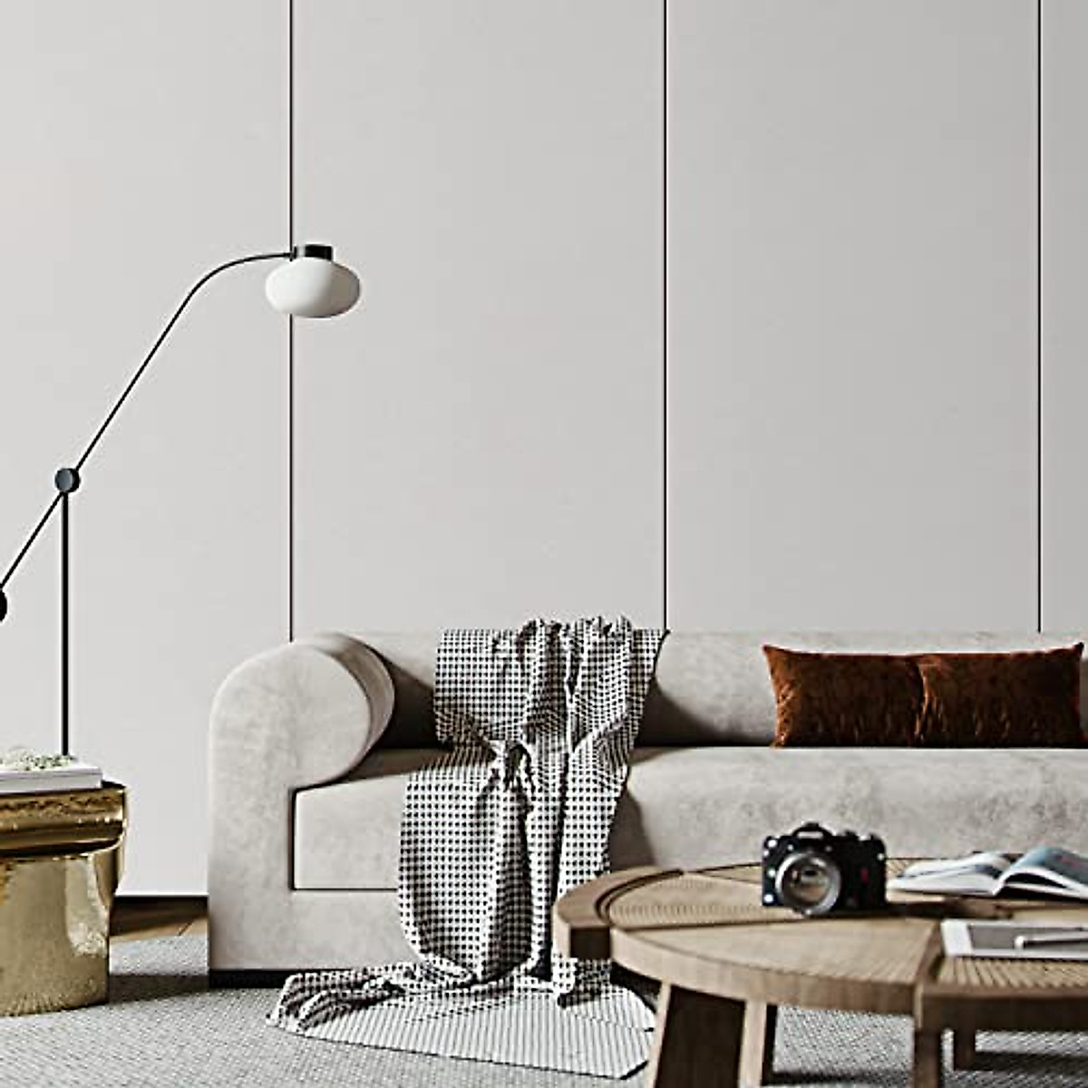 LOVADA Peel and Stick Wallpaper Rice White Silk Wall Paper - 15.7 x 200 Inch Self Adhesive Wallpaper Peel and Stick, Easy to Paste Wall Contact Paper for Stand Liner, Table and Door Makeover Decor