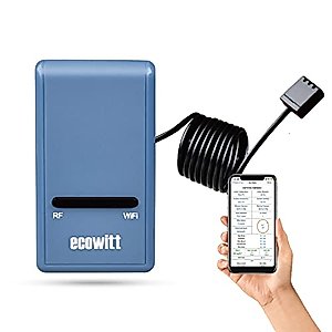 Ecowitt GW1100 Wi-Fi Weather Station Sensor Gateway with Temperature, Humidity and Atmospheric Pressure 3-in-1 Probe Sensor(1X GW1100 WiFi Gateway)