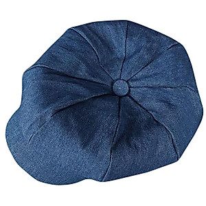 Qunson Women's Vintage Cotton Newsboy Cabbie Hat Cap