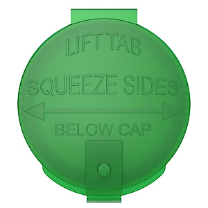 Dragon Chewer 6 Dram Pop Top Bottles - Small Storage Containers - 300 pcs (Green)