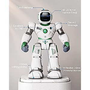 Ruko Robot Toys for Kids, Large Smart Remote Control Carle Robots with Voice and App Control, Music, Dance, Record, Programmable, Interactive, Gifts for Kids 4 5 6 7 8 9 Year Old Boys and Girls