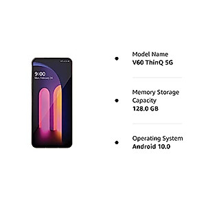 LG V60 ThinQ 5G Fully Unlocked 128GB - Classy Blue (Renewed)