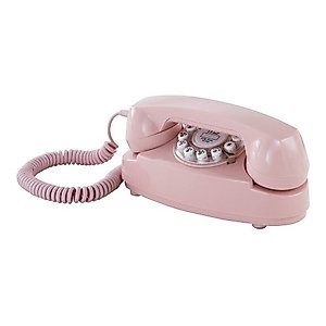 Crosley CR59-PI Princess Phone with Push Button Technology, Pink