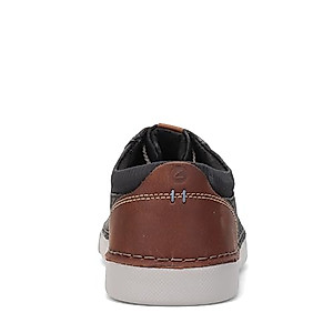 Clarks Gereld Lace Sneaker, Black Leather, 9 Medium