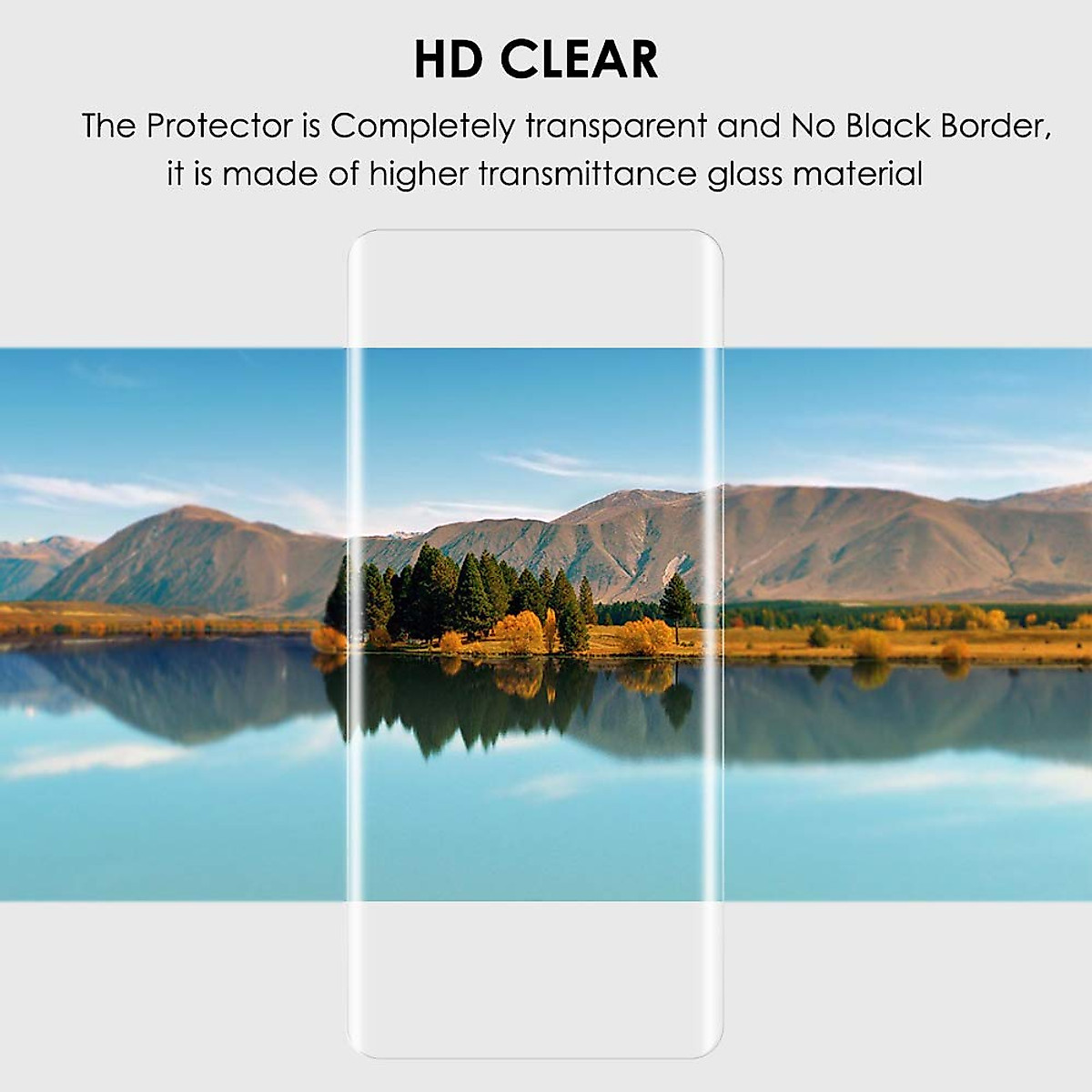 Akcoo [3 Pack OnePlus 8 Pro Screen Protector Tempered Glass, UV Set, Full Screen Adhesive, Scratch Repair,Sensitive Touch,Fingerprint-ID Compatible