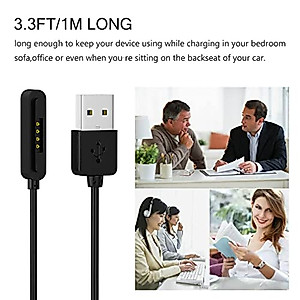 Fashioneey Charger Compatible for Asus Zenwatch 2, 3.3ft Portable USB Charging Cable Cord Replacement Charging Cradle Station Compatible Asus Zenwatch 2 Smartwatch & WI501Q/ WI502Q