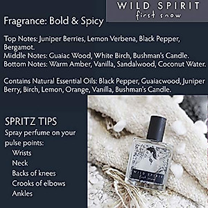 Wild Spirit First Snow Eau De Parfum Spray | Bold, Spicy Cruelty-Free Perfume for Women, 1 fl oz/30mL