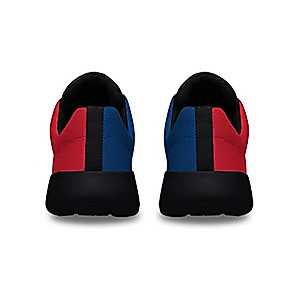 Dominican Republic Flag Shoes Mens Womens Running Shoes Athletic Casual Tennis Sneakers Walking Golf Gym Shoes Black Size 9.5