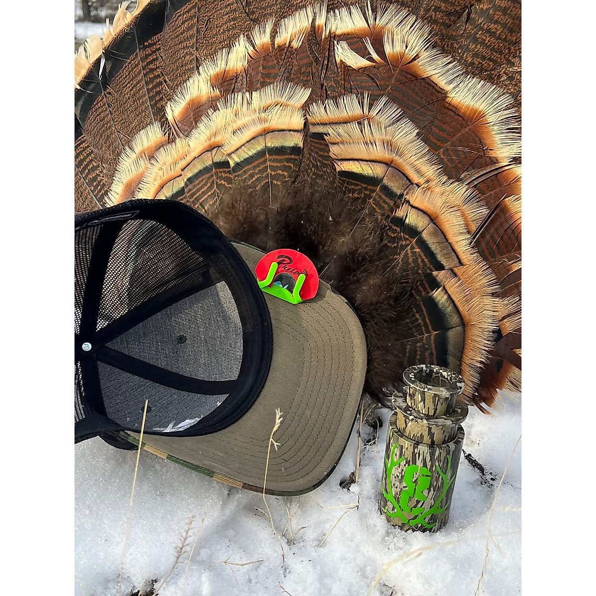 Bend-Able Reed Quiver (Clip-on) 2-Pack for Diaphragm Mouth Reeds. Quick Access to Your Elk, Turkey, Coyote Mouth Calls