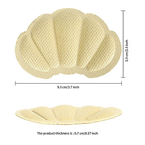 Heel Grips Cushions Inserts,Heel Pads for Loose Shoe Too Big Men Women, Improved Shoe Fit and Comfort, Prevent Heel Slipping, Rubbing, Blisters, Foot Pain. (4 Pair Black)