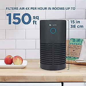 Germ Guardian True HEPA Filter Air Purifier for Home, Office, Bedrooms, Filters Allergies, Pollen, Smoke, Dust, Pet Dander, UV-C Sanitizer Eliminates Germs, Mold, Odors, Quiet 4-in-1 AC4700BDLX