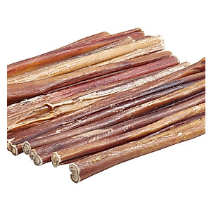 EcoKind Pet Treats All-Natural Premium 12 Inch Bully Sticks for Dogs | 16 Oz. Bag | Delicious Protein Rich Dog Chews