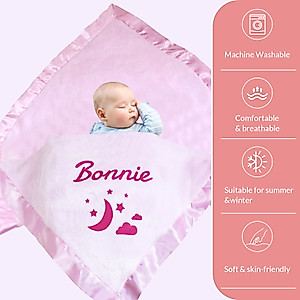 YBDLLE Personalized Baby Blankets with Child's Name, Custom Children's Blankets, Custom Newborn Blankets, Nursery Toddler Blankets, Personalized Baby Gift Blankets, Personalized Baby Swaddle Blankets