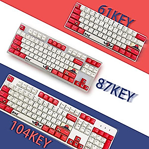Keycaps PBT Dye Sublimation Upgrade 108 Keycap Set OEM Profile Keycaps Keyset with Puller for Cherry Mx Gateron Kailh Switch Mechanical Keyboard (Izakaya)