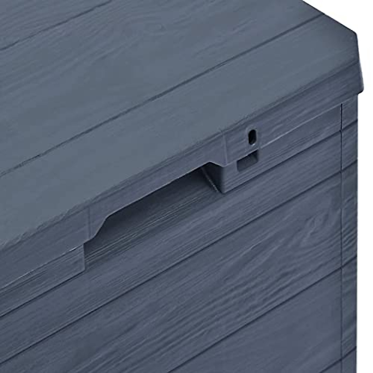 Queen.Y 23 Gallon Resin Deck Box, Organization and Storage Box for Patio Furniture, Garden Storage Deck Box for Pool Accessories Toys Tools, Black