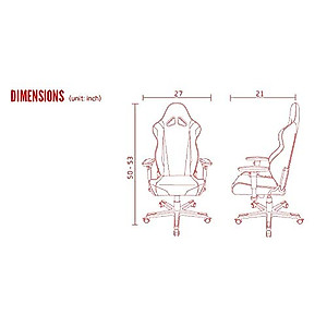 DXRacer Craft Pro Gaming Chair, Extra Large, Black/Red4