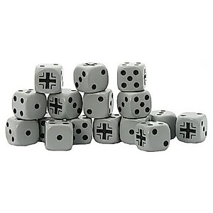 Warlord Games, German Balkenkreuz D6 Bolt Action (16) Dice