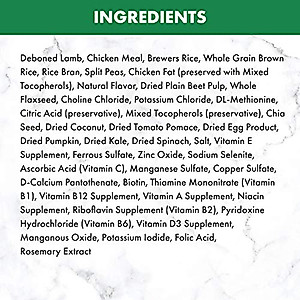 Nutro Natural Choice Adult Dry Dog Food, Lamb & Brown Rice Recipe Dog Kibble, 12 lb. Bag