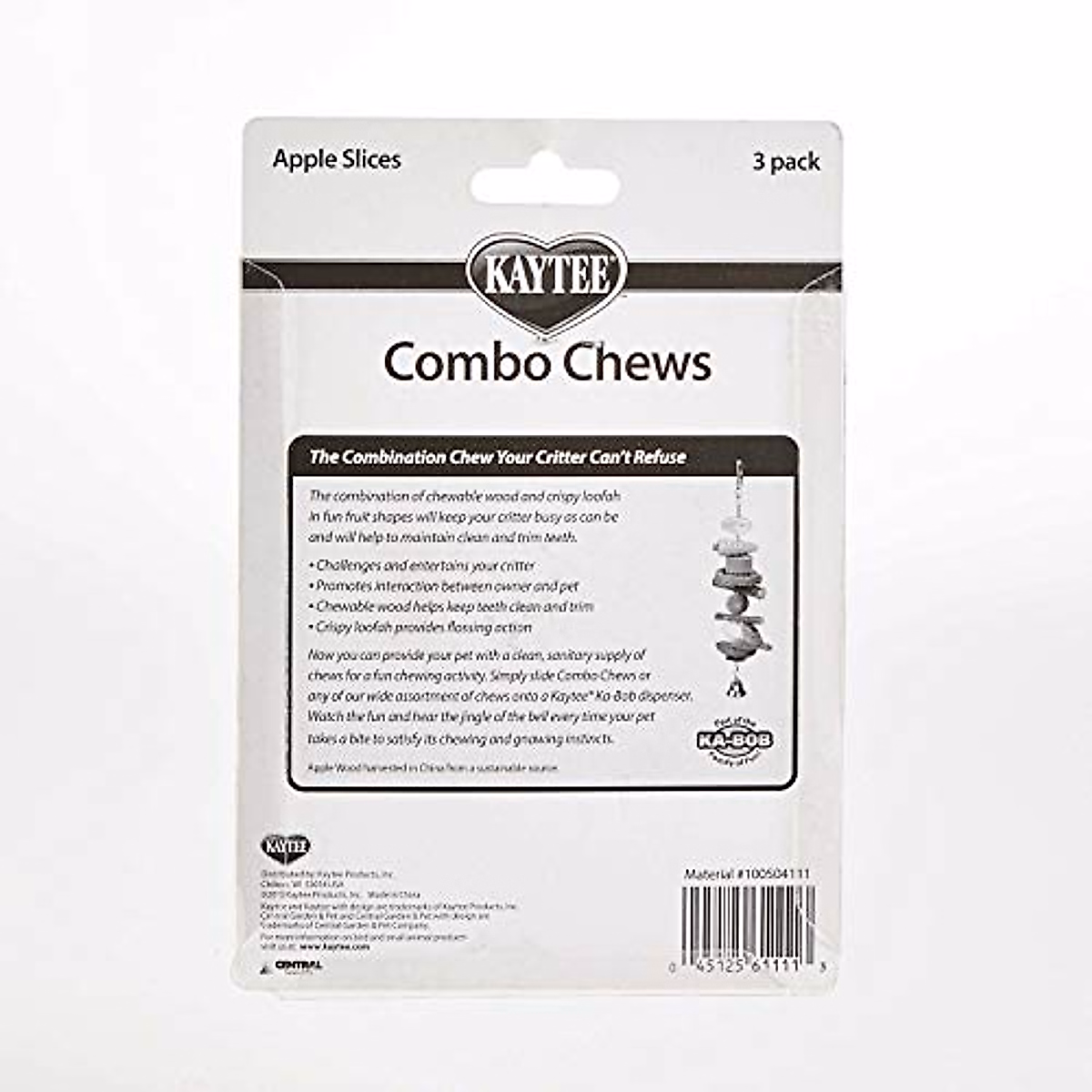Kaytee Combo Chews Apple Slices, 3-Pack