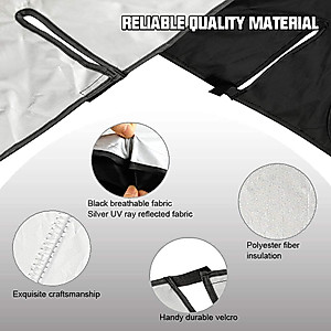 D-Lumina Windshield Sunshade Compatible with 2020 2021 2022 2023 2024 Ford Explorer (ST XLT, Limited, Platinum) - Foldable Front Window Sun Shade Shield Protector