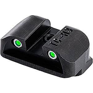 TruGlo Tritium Pro Glow in the Dark Compact Gun Hunting Glock Pistol Sight with Maximum Bright Sights for Glock Sidearm 17, 19, 22, 23, 24, 26, and 27