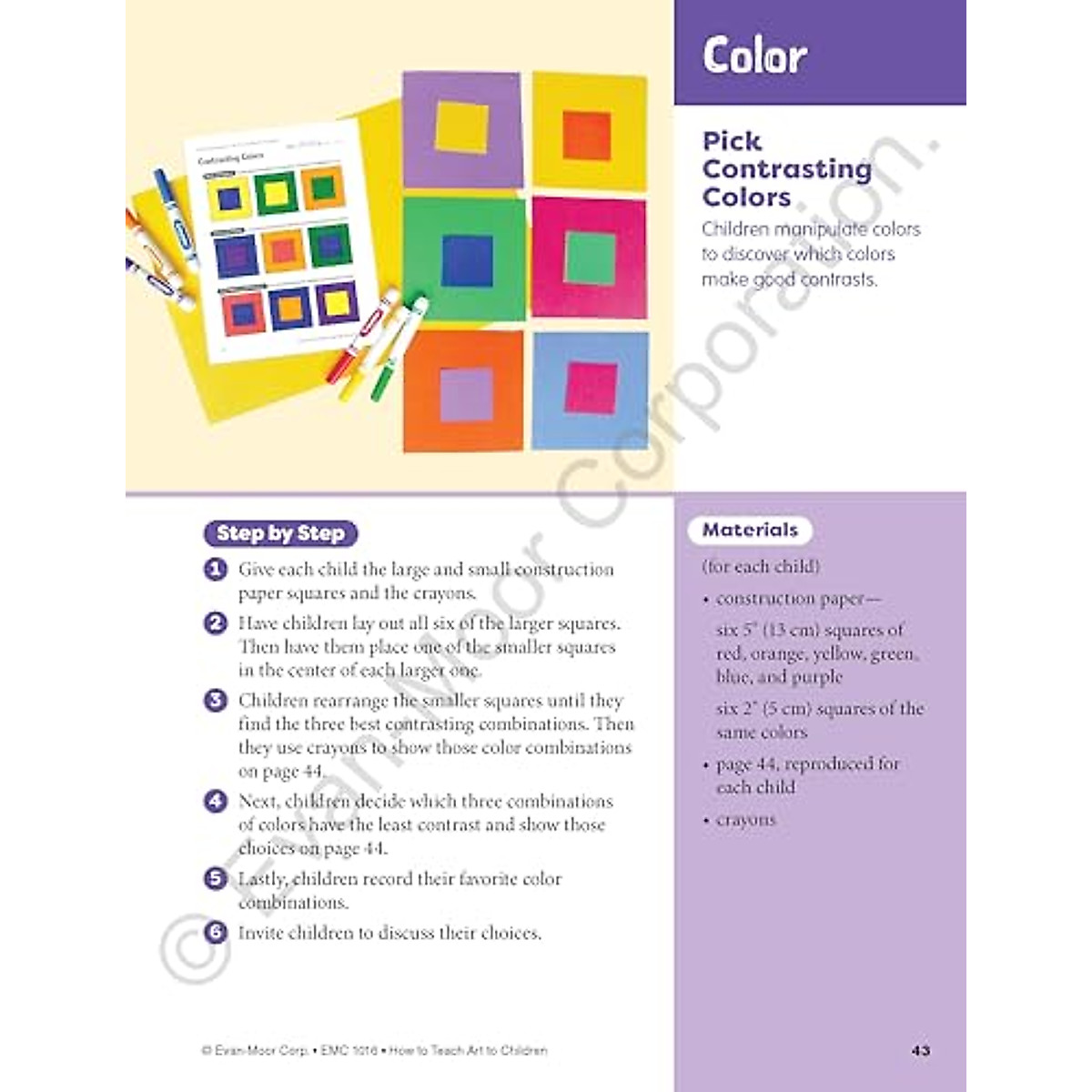 How to Teach Art to Children, Grades 1-6, Learn and Use Elements of Art, Line, Shape, Color, Value, Texture, Form, & Space. Downloadable PDFs of Fine ... Edition, Reproducible. (Art Resources)