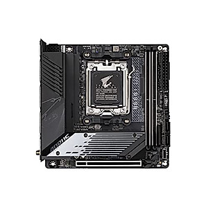 GIGABYTE B650I AORUS Ultra (AM5/ LGA 1718/ AMD/ B650/ Mini-ITX/ 5-Year Warranty/ DDR5/ PCIe 5.0 M.2/ PCIe 5.0/ USB 3.2 Gen2X2 Type-C/Wi-Fi 6E/ Intel 2.5GbE LAN/Q-Flash Plus/EZ-Latch/Motherboard)