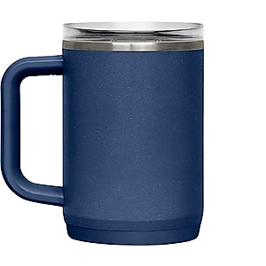 CamelBak Thrive Leak-Proof 16 oz Mug, Insulated Stainless Steel - For travel, coffee, tea, hot beverages - Spill Proof - Cup-holder Compatible, Navy