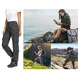 Raroauf Work Cargo Pants Womens Cotton Casual Military Combat Tactical Pants,Rip-Stop Outdoor Hiking Trousers Camo N US 4