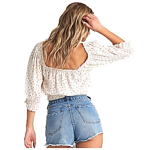 Billabong Women's Royal Wear Blouse, Salt Crystal, L