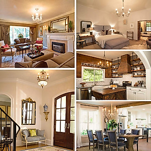 DORESshop Dimmable E12 Candelabra LED Bulbs 40 Watt Equivalent, 2700K Warm White, 4.5W Clear Filament LED Chandelier Light Bulbs, 450lm, B11 Vintage Ceiling Fan Light Bulb with Flame Tip, 3-Pack