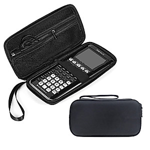 ZLiT Ti-84 Calculator Case,EVA Hard Shell Carrying Protective Storage Case Fit for Texas Instruments TI-84 Plus Calculators,Pencils and Ruler
