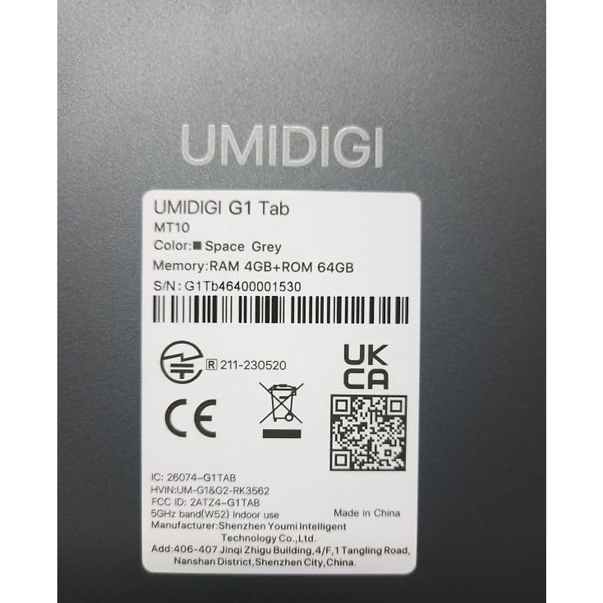UMIDIGI G1 Tab Android 13 Tablet 2024, 8（4+4） GB+64GB 1TB Expand, Wi-Fi 6 Model, 10.1 inch Tablet with Quad-Core Processor up to 2.0 GHz, 6000mAh, Dual Camera, BT, 1280 * 800 HD IPS Touch Screen