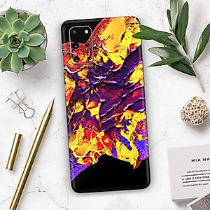 DesignSkinz Liquid Abstract Paint V32 Protective Vinyl Decal Wrap Skin Cover Compatible with The Samsung Galaxy S20 (Screen Trim & Back Glass Skin)