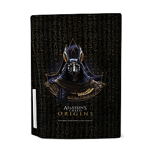 Head Case Designs Officially Licensed Assassin's Creed Hetepi Origins Character Art Vinyl Faceplate Sticker Gaming Skin Case Cover Compatible with Sony Playstation 5 PS5 Disc Edition Console