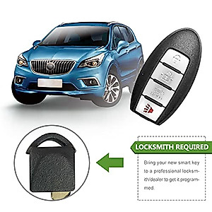 Extra-Partss Smart Car Key Fob Replacement for Altima 2016 2017 2018 Proximity 4 Button Remote KR5S180144014 4A Chip (1)