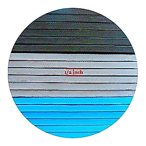 Signature Fitness Puzzle Exercise Mat with EVA Foam Interlocking Tiles for MMA, Exercise, Gymnastics and Home Gym Protective Flooring, 1/2" Thick, 48 Square Feet, Blue