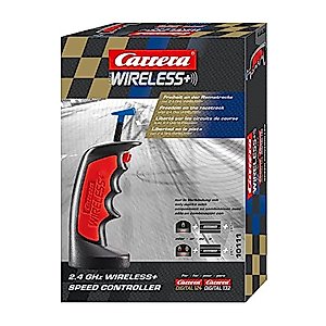 Carrera 10111 Single 2.4GHz Wireless Hand Remote Controller Accessory Part for Digital 132 and 124 Slot car Race Tracks , Red, Black, Blue