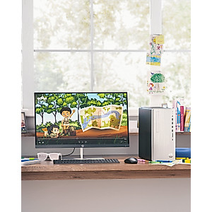 HP Pavilion Desktop PC, AMD Ryzen 3 5300G, 4 GB RAM, 256 GB SSD, Windows 11 Home, Wi-Fi 5 & Bluetooth, 9 USB Ports, Wired Mouse and Keyboard Combo, Pre-Built Tower (TP01-2032, 2021) (Renewed)