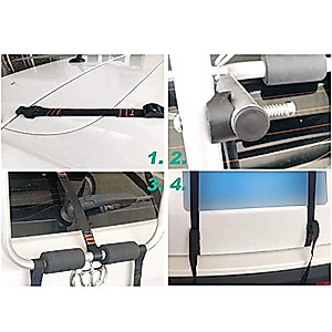 HUIMENG Kayak Roller - Load Assist Prevent Sideslip with Adjustable Tightness and Angle Boat for Mounting Kayaks Canoes to Car TopsCrossbarsRoof Racks or Roof Pads,Load 220lbs, silver