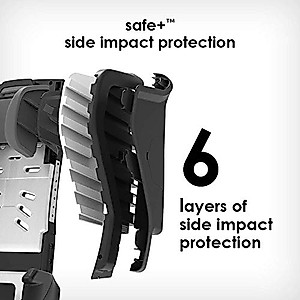 Diono Radian 3QX 4-in-1 Rear & Forward Facing Convertible Car Seat, Safe+ Engineering 3 Stage Infant Protection, 10 Years 1 Car Seat, Ultimate Protection, Slim Fit 3 Across, Red Cherry