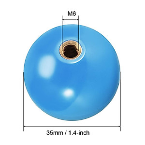 uxcell Joystick Ball Top Handle Rocker Round Head Arcade Game DIY Parts Replacement Blue 2Pcs