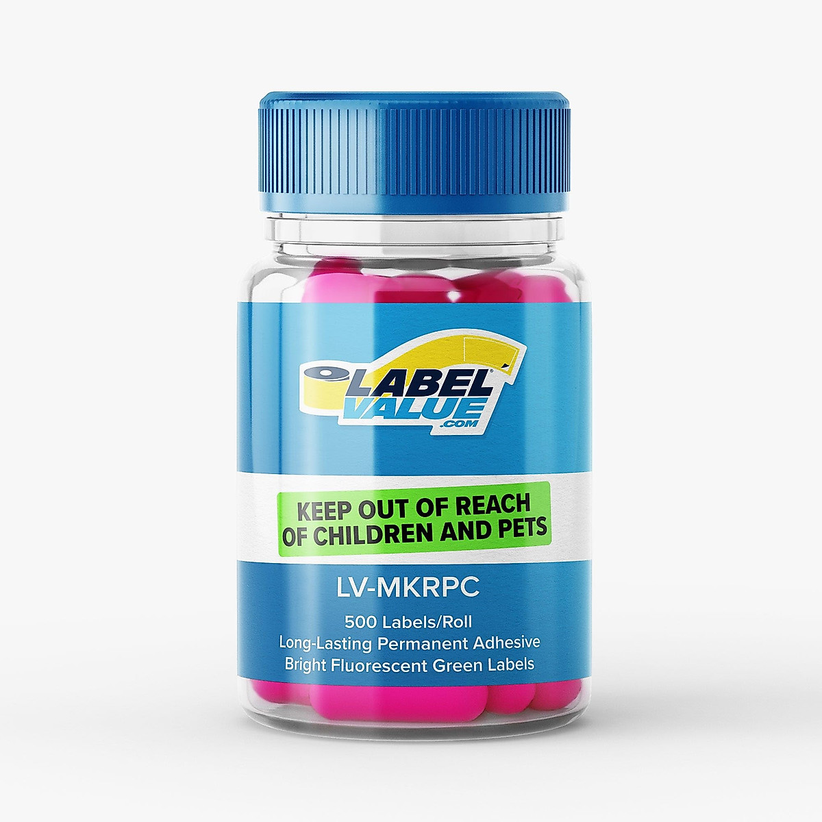 LabelValue.com | Keep Out of Reach of Children and Pets Medical Healthcare Labels - 500 Labels Per Roll
